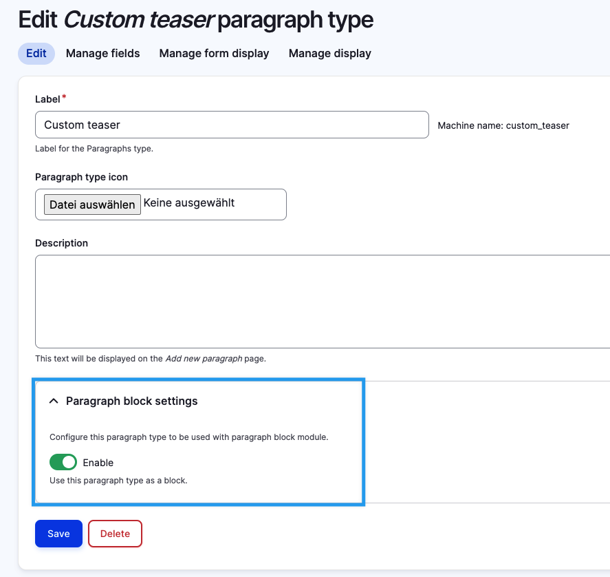 Paragraph block | Drupal.org
